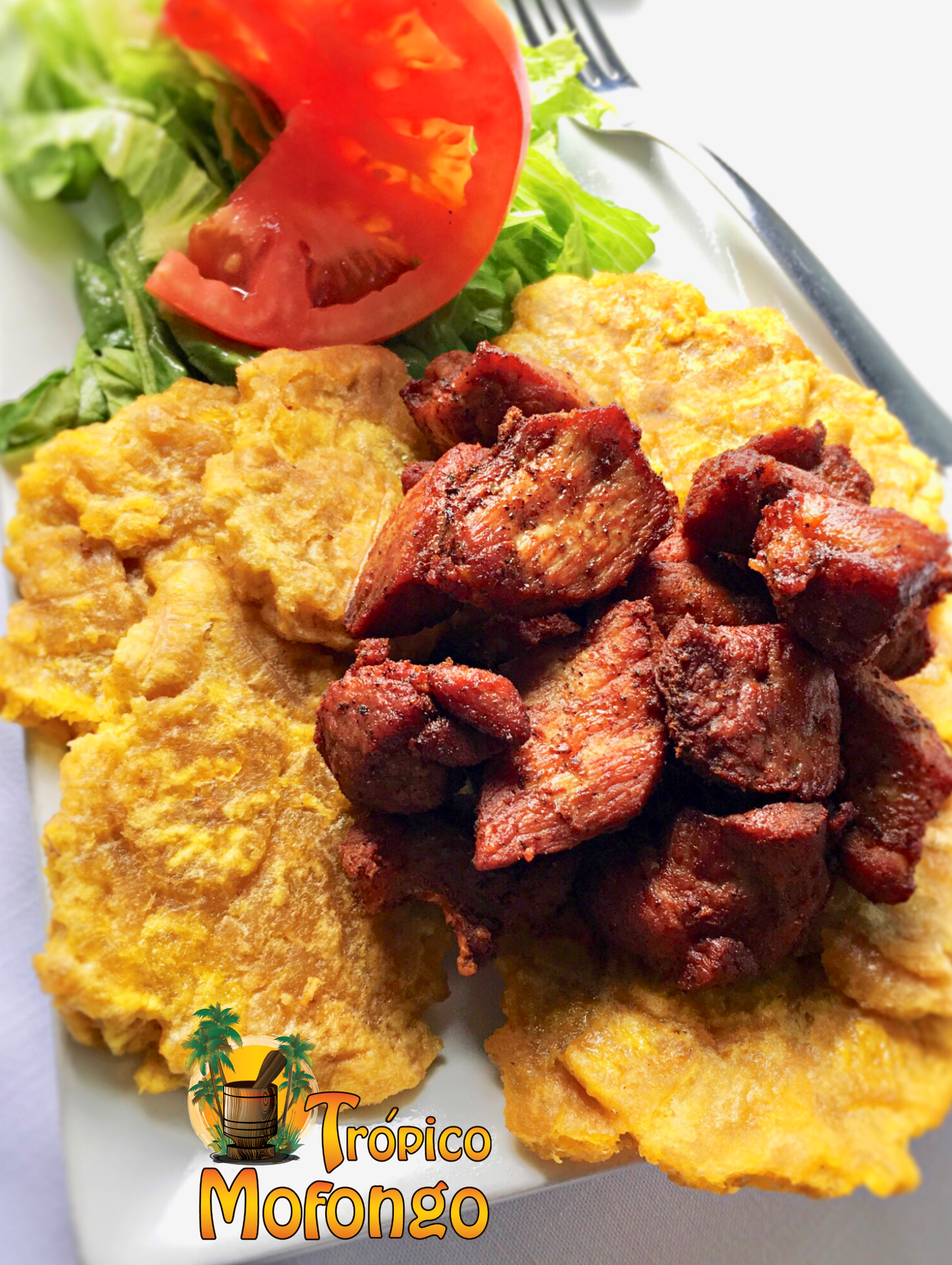 Mofongo Con Carne Frita
